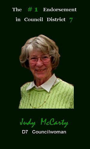 Election File ... Councilwoman Judy McCarty (1985 - 2000) backs Scott ...