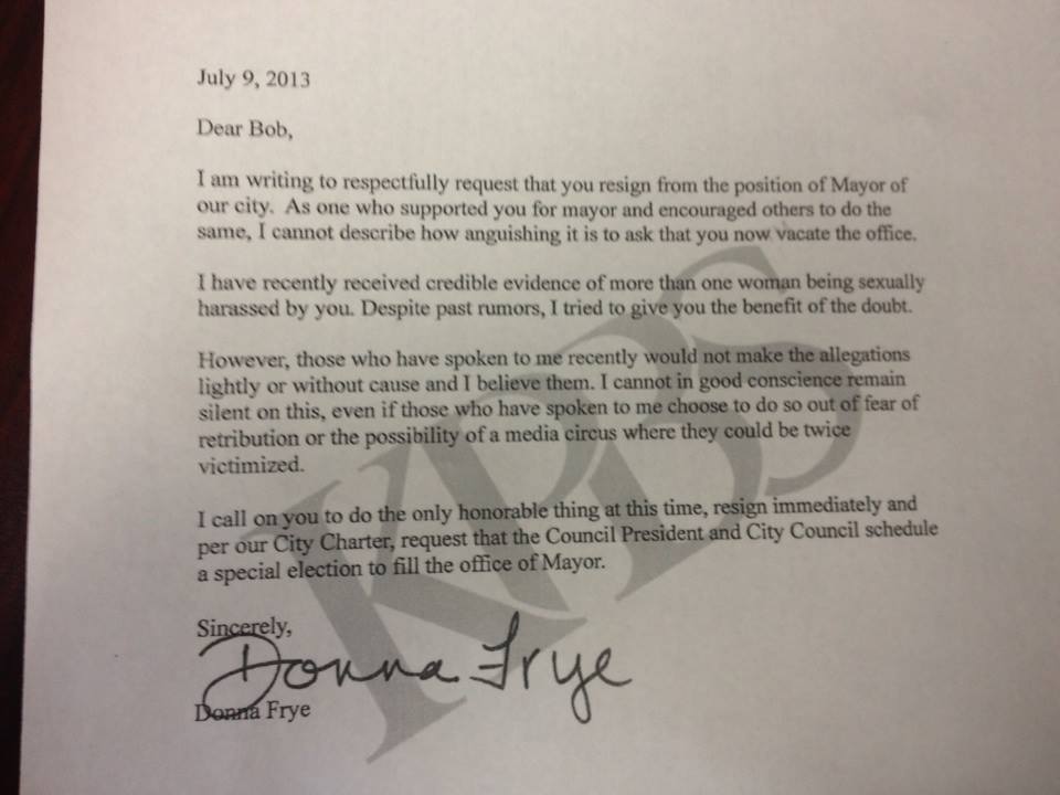 Frye Letter - SD Rostra